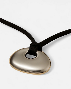 001 Silver Sculptural Pendant Necklace | Linea Pelle Jewelry